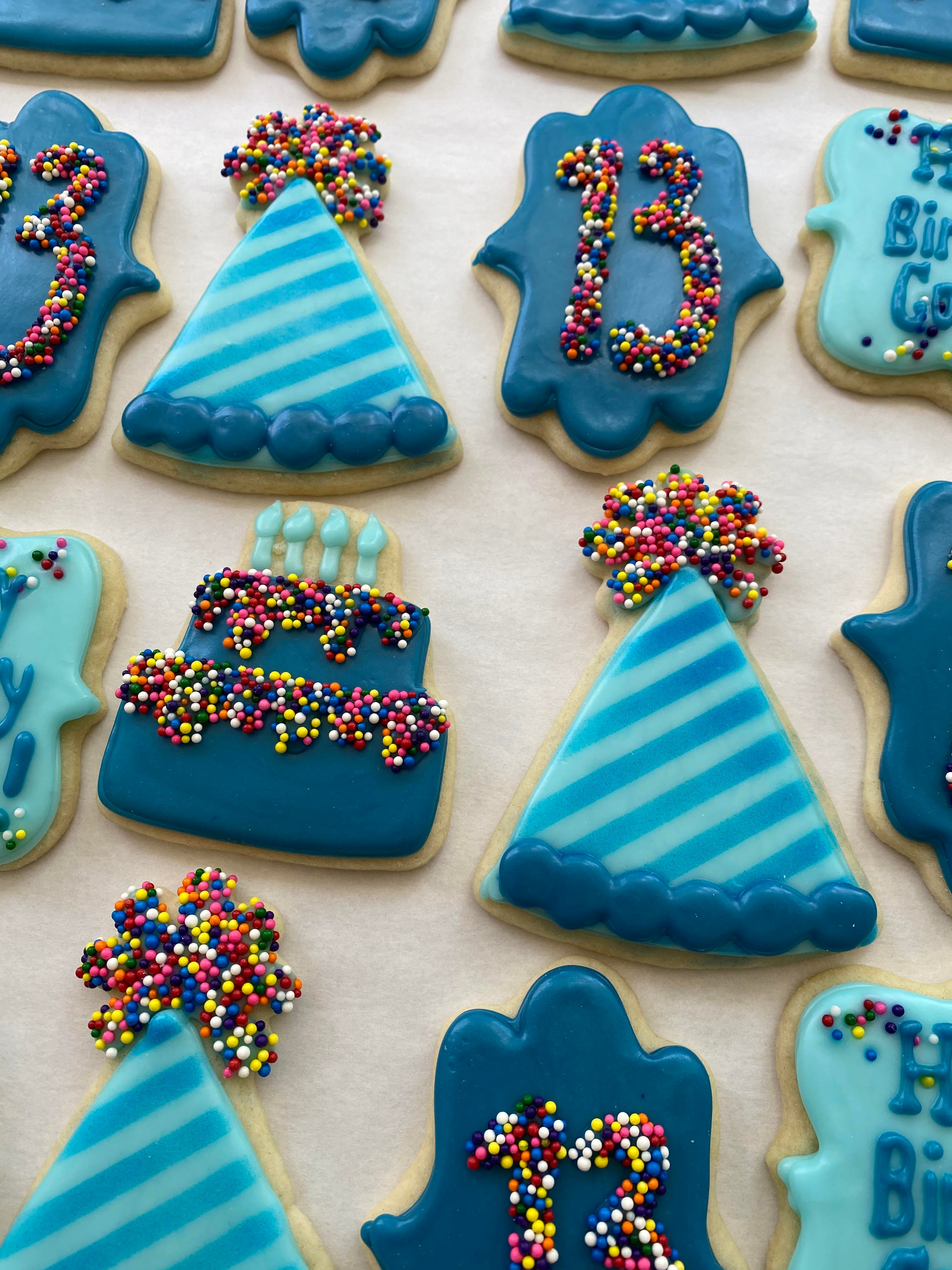 Classic Birthday | Kate’s Custom Cookies